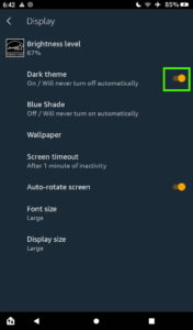 How to Use Dark Theme on Fire Tablets with Fire OS 8? - Guides for Fire ...